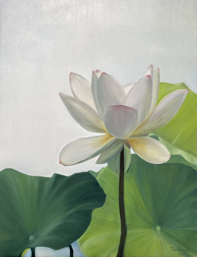Lotus Painting by Katerina Troshina | Saatchi Art