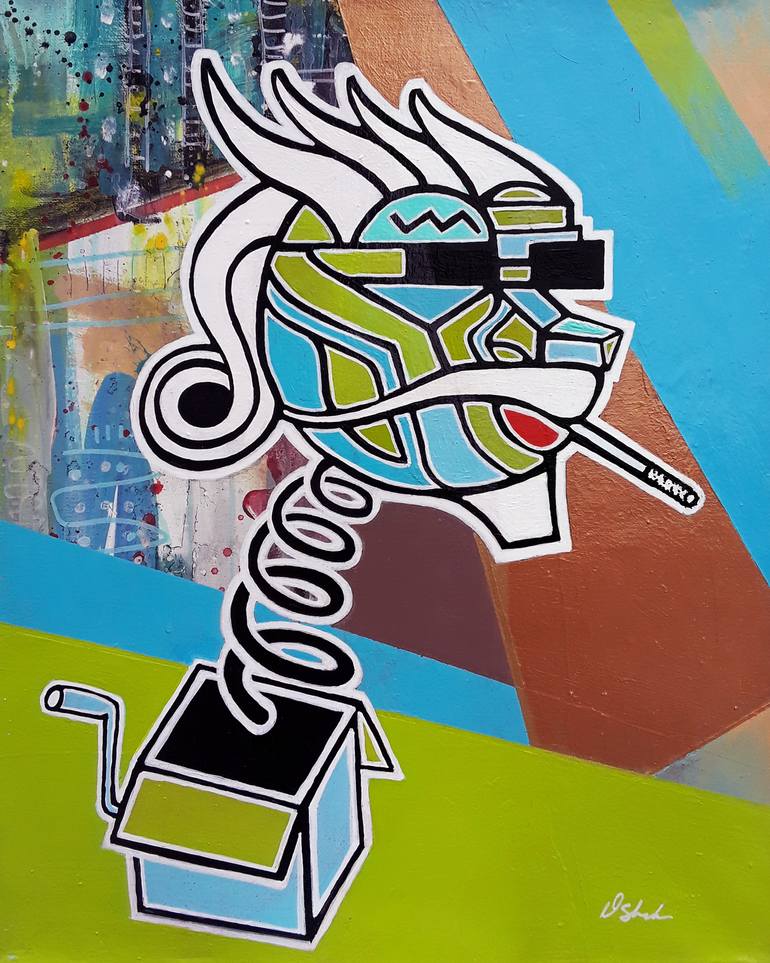 Jack: Off The Clock Painting by Damon Shuck | Saatchi Art