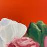 Roses and Lilies With Orange Red and Pink Painting by Greg Morrissey ...