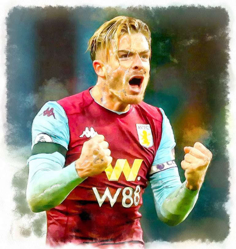 Jack Grealish Painting by Andrew Hay | Saatchi Art