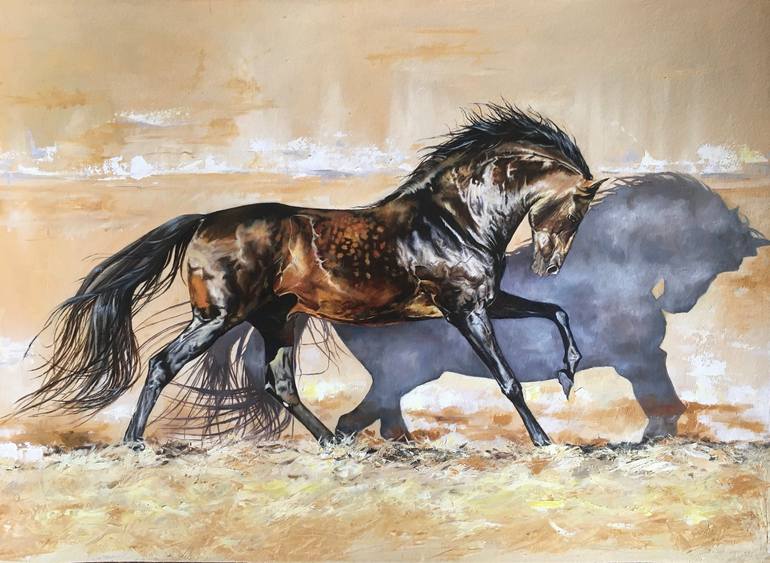 Spanish horse Painting by Sveta Rikhter | Saatchi Art
