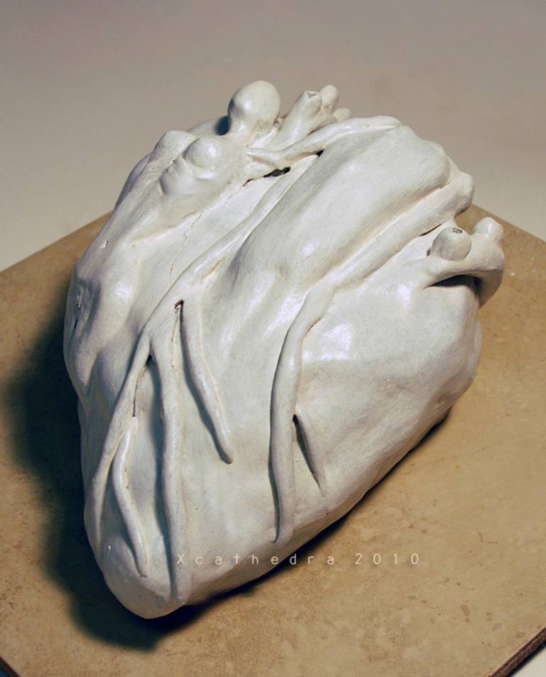 A Topographical Map of the Human Heart Sculpture by X Cathedra ...