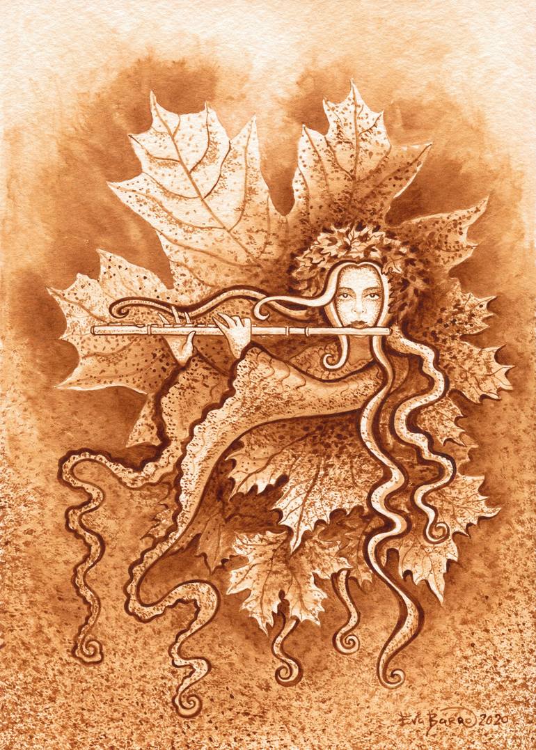 MAGIC FLUTE (Artist Eva Barro) Drawing by X Eight Gallery | Saatchi Art