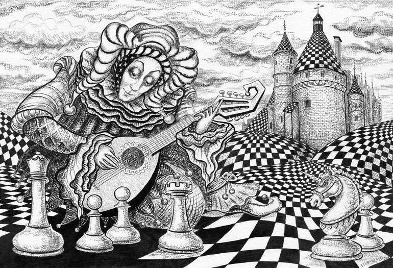 Ballad (Artist Eva Barro) Drawing by X Eight Gallery | Saatchi Art