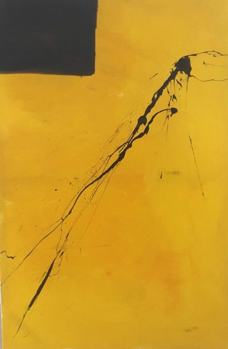 Black and Yellow #2 Painting by David C H Evans | Saatchi Art