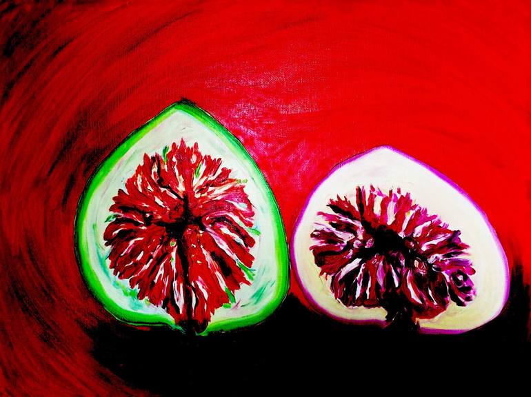 Figs #3 Painting by Nadzeya Naurotskaya | Saatchi Art