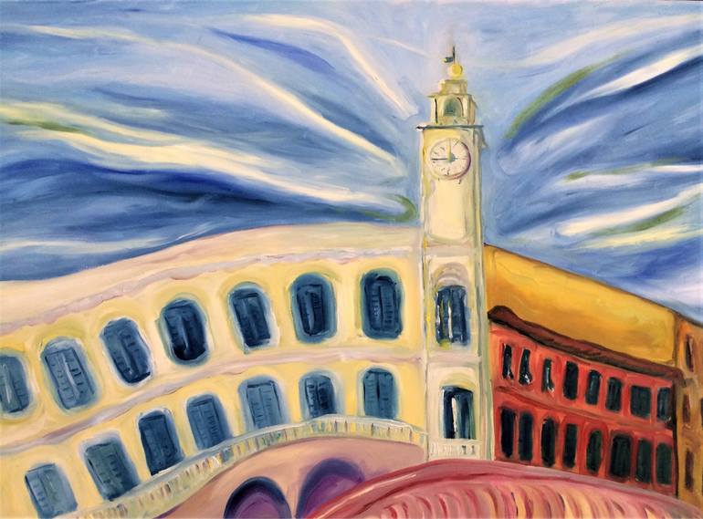 City Hall Painting by Nadzeya Naurotskaya | Saatchi Art