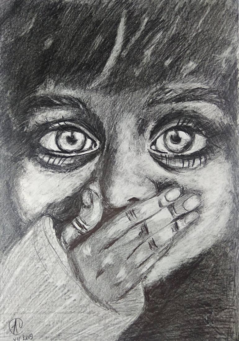 Surprise Drawing by Anzhelika Savenko | Saatchi Art