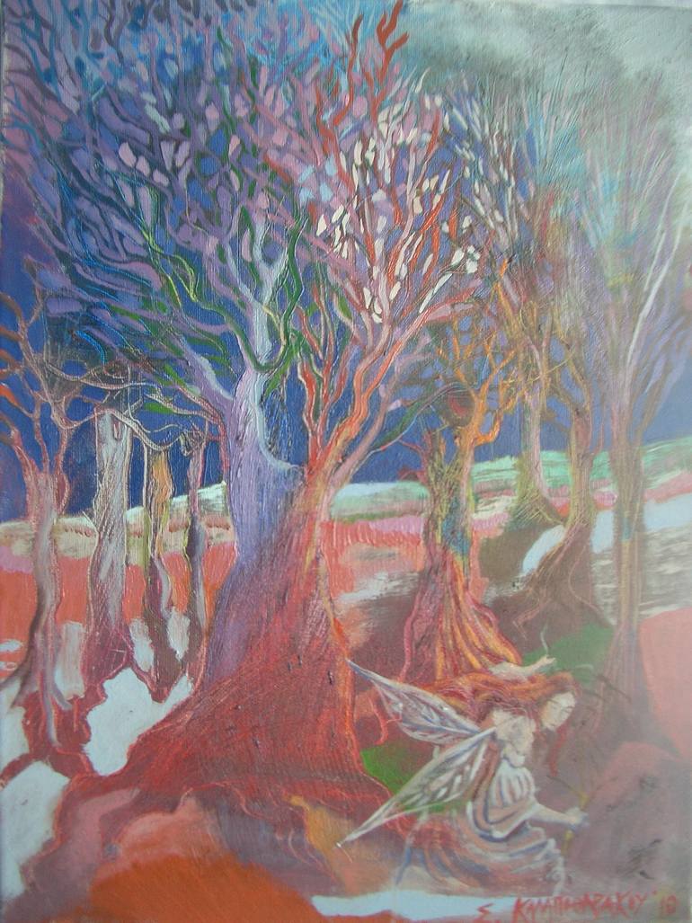 des forêts Painting by Stavi Kallas | Saatchi Art