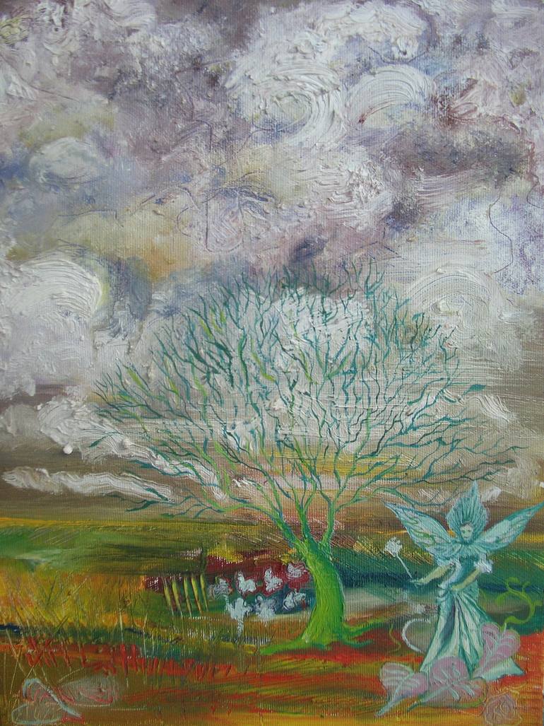 arbre Painting by Stavi Kallas | Saatchi Art