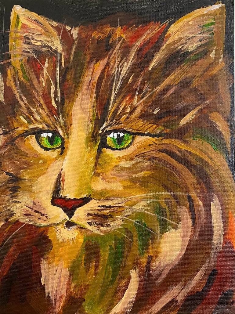Cat Basilio Painting by Inga Angelutsa | Saatchi Art