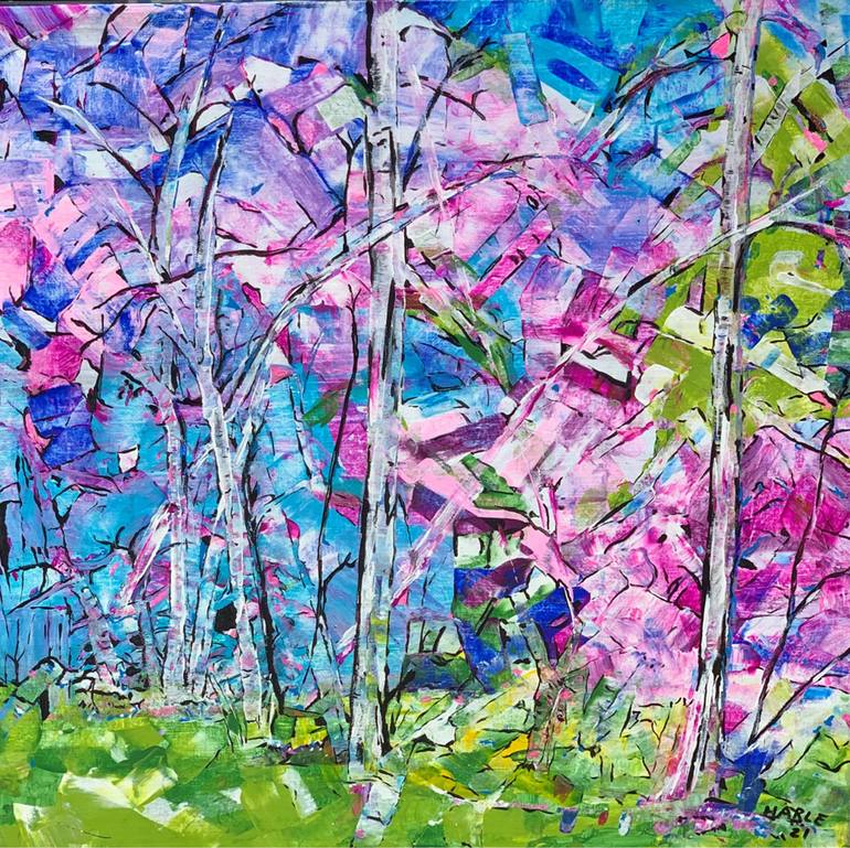 Spring Time Forest Painting by Thomas Harle | Saatchi Art