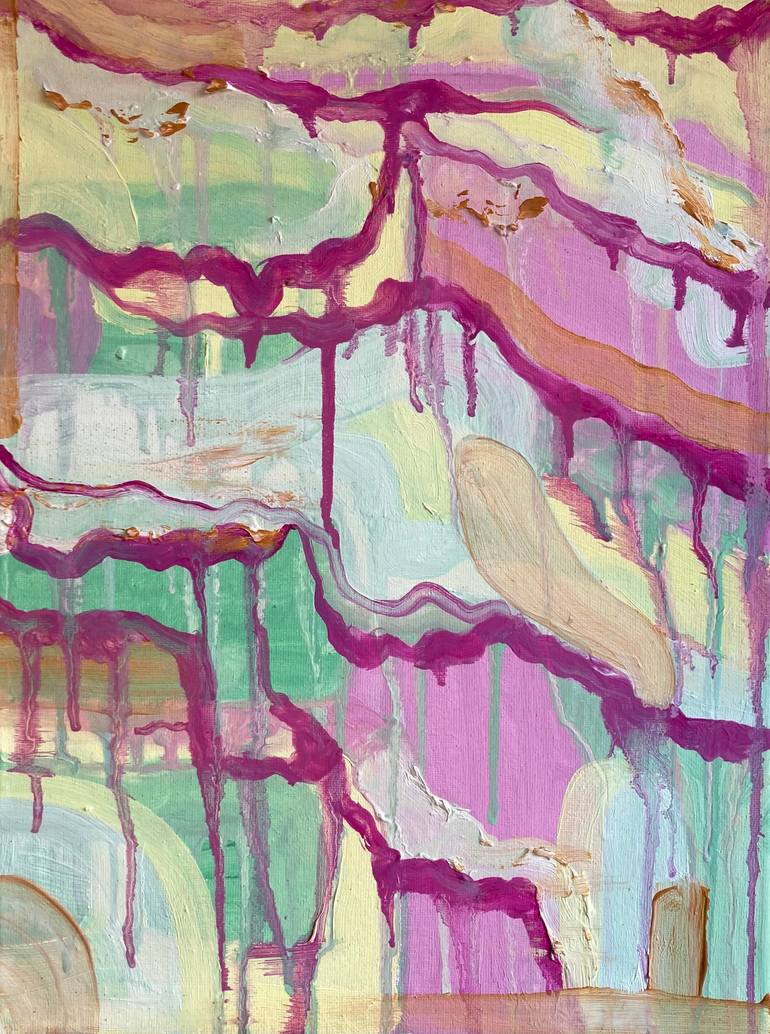 A Cliff's Edge Painting by Tabitha Kozlowska | Saatchi Art