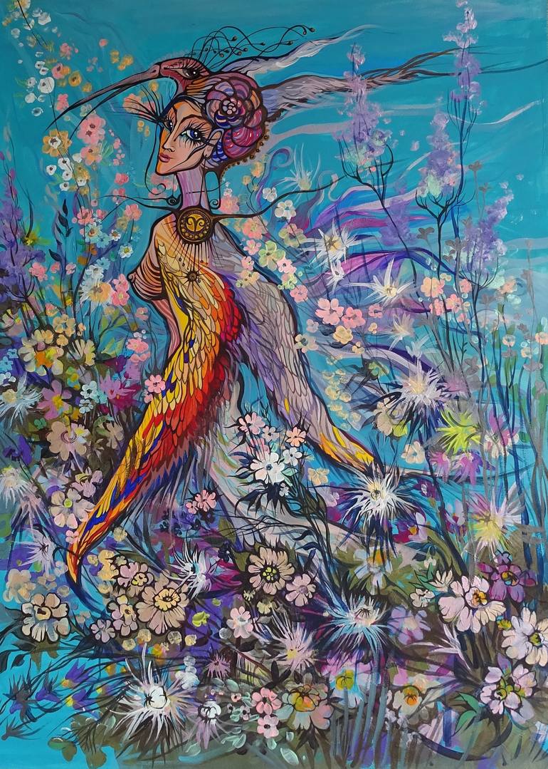 Nice Harpy Painting by Lada Stukan | Saatchi Art