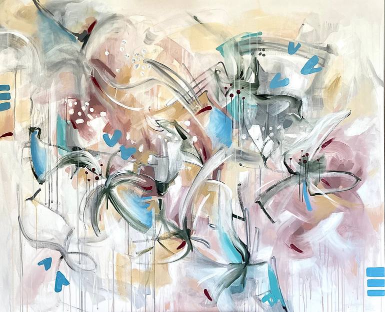 Floral obsession Painting by Silvia Sidoroff | Saatchi Art