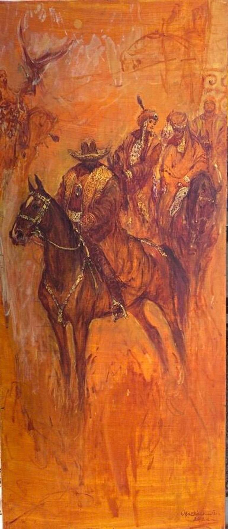 Kosh (moving) Painting by Aliya Orazkhan | Saatchi Art