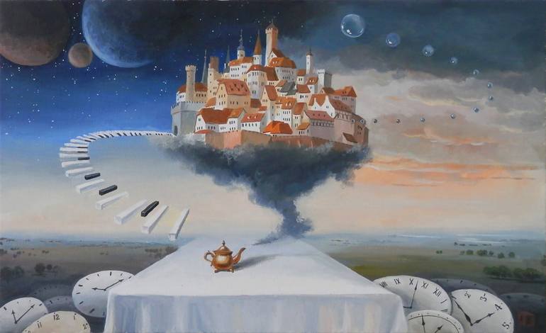 The Spirit of time in a timeless dimension Painting by Aleksandr ...