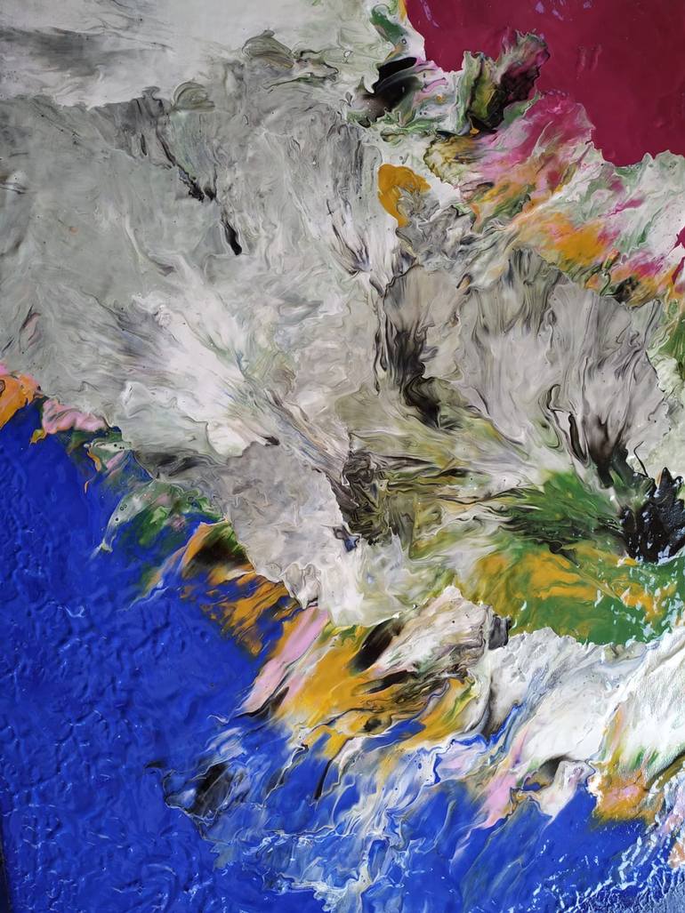 Blue color series number III Painting by Albert Pineda | Saatchi Art