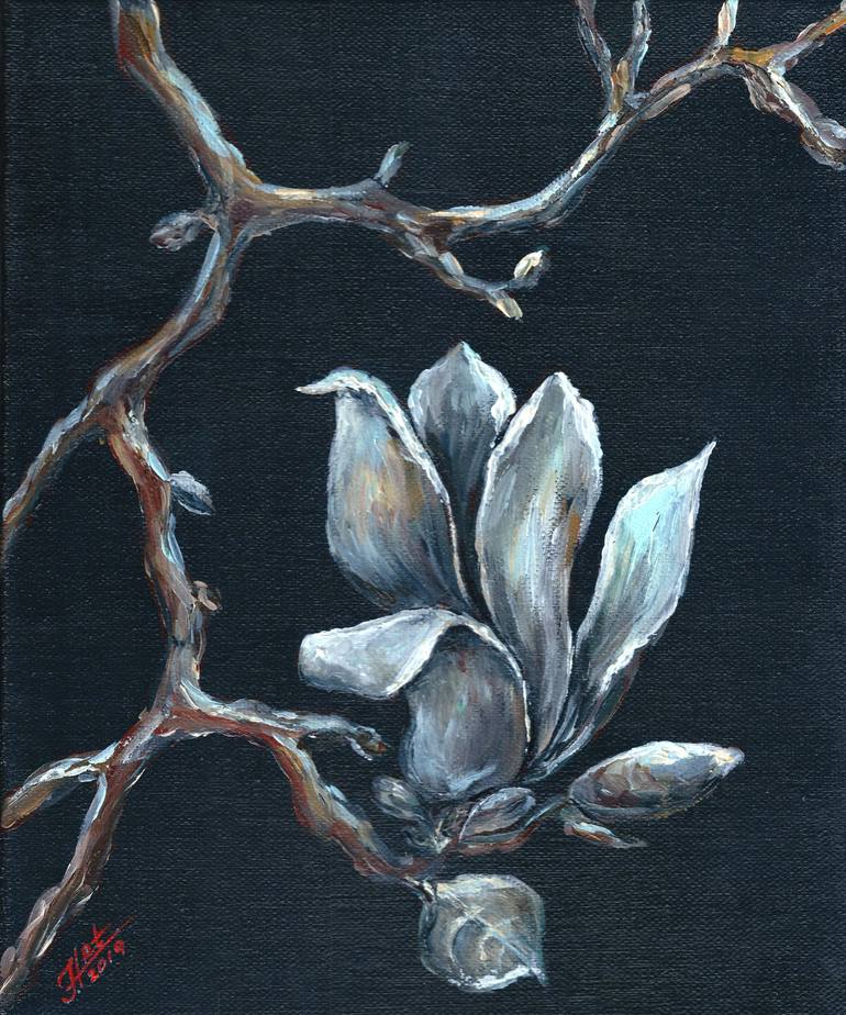 Abstract Magnolia Flower Painting | Best Flower Site