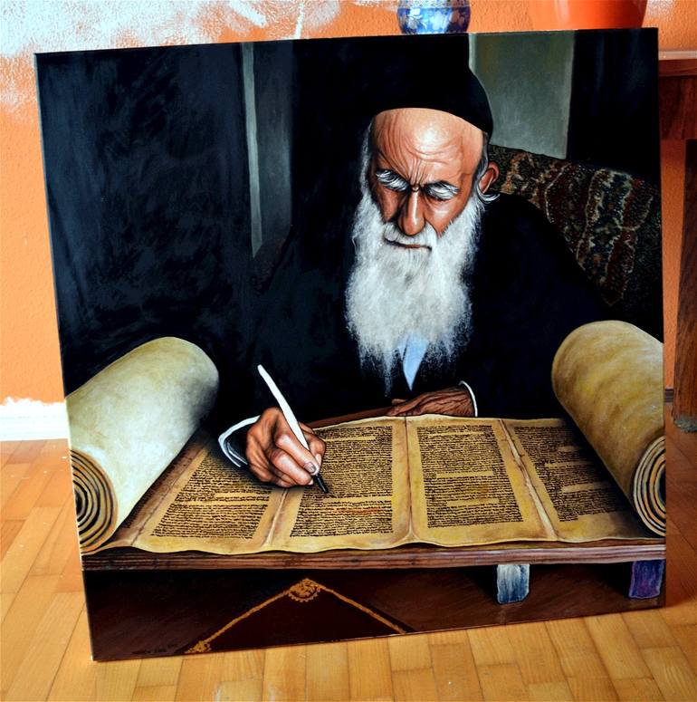 rabbi torah talmud jew jewish religion Painting by Andrew King ...
