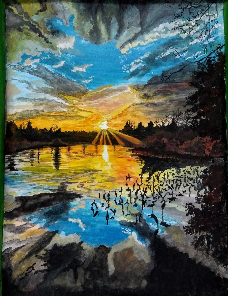 Nature's beauty Painting by Dengelic Haze | Saatchi Art