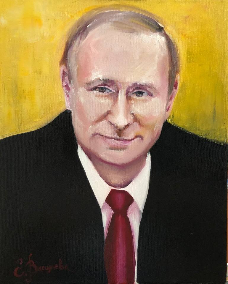 Vladimir Putin 9 Painting by Ekaterina Bosak | Saatchi Art
