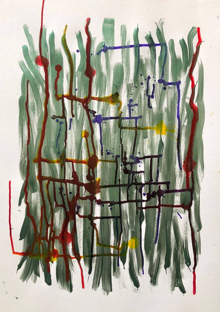Spring Abstraction Drawing by Ekaterina Bosak | Saatchi Art