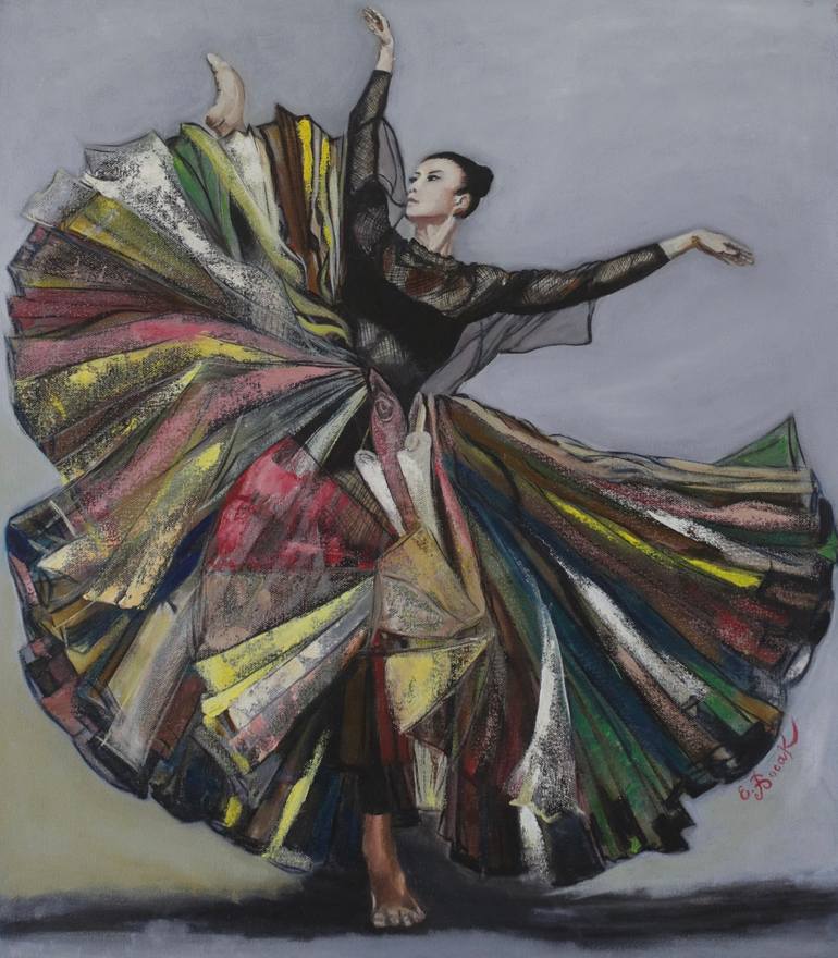 Art Dance Painting by Ekaterina Bosak | Saatchi Art