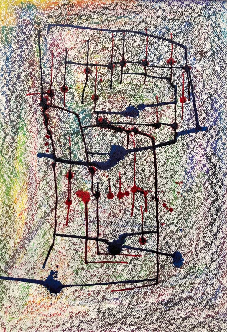 Abstract composition 37 Drawing by Ekaterina Bosak | Saatchi Art