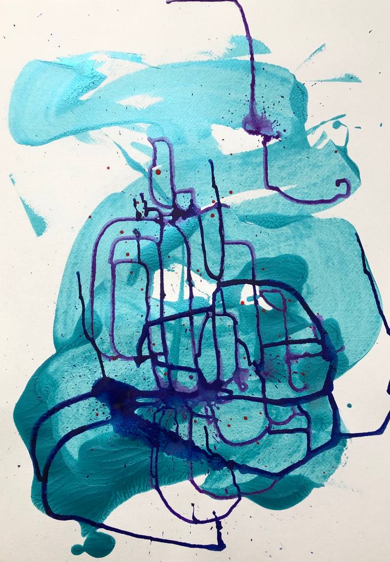 The Shining Rabbit Drawing by Ekaterina Bosak | Saatchi Art