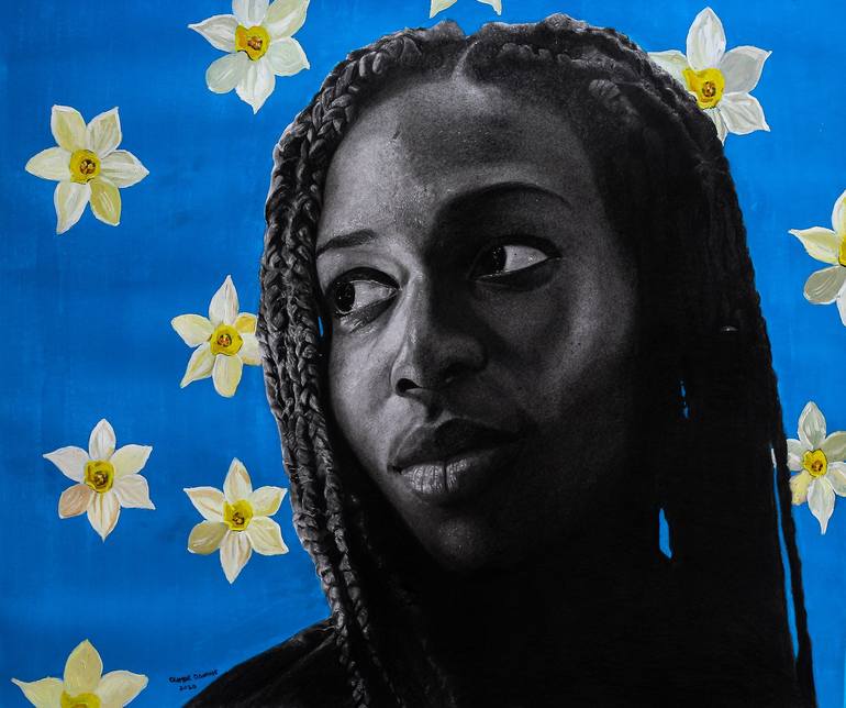 Title: Melanin Strength 02 Drawing by Olamide Ogunade | Saatchi Art
