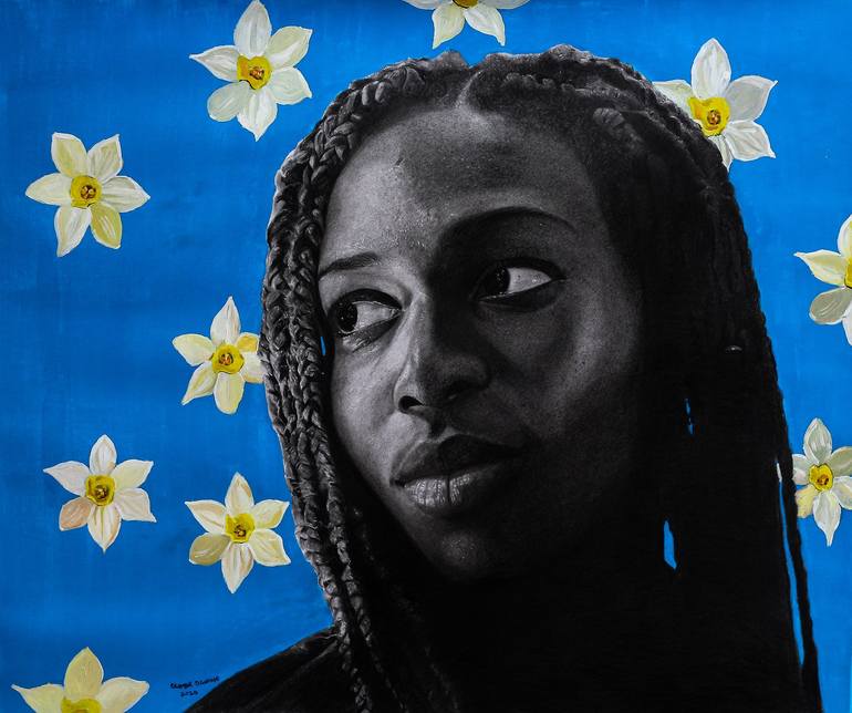 Title: Melanin Strength 02 Drawing by Olamide Ogunade | Saatchi Art