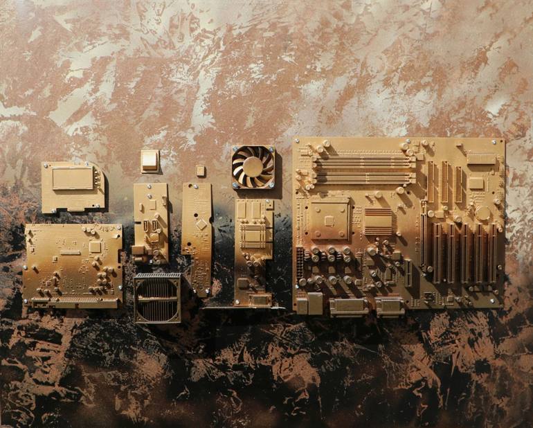 Computatrum Dissectum (Computer Dissected) Painting by Criss Wolff ...