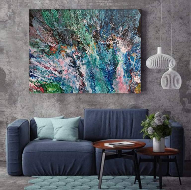 Colorful Splashes Painting by Elena Von | Saatchi Art