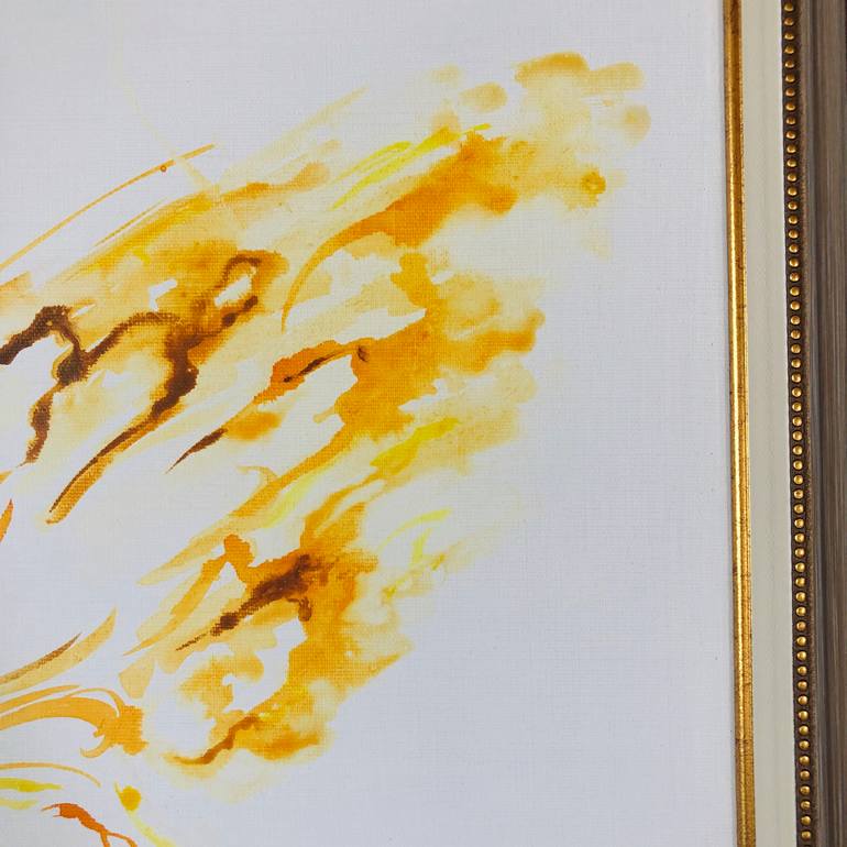 PATTERNS OF FIRE - A large butterfly in a painting in an abstract ...