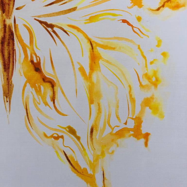 PATTERNS OF FIRE - A large butterfly in a painting in an abstract ...