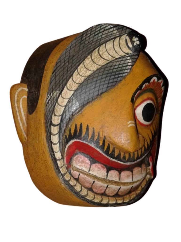 Naga Sanniya Mask - Vibrant Demon Series Sculpture by Ruchini Rajapaksa ...