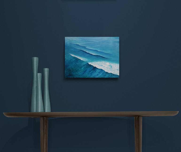 Blue Chill Painting by Jane See | Saatchi Art