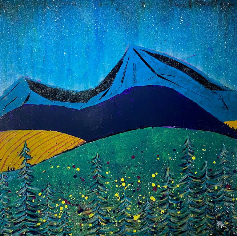 Starry Field Painting by Garrick Arnold | Saatchi Art