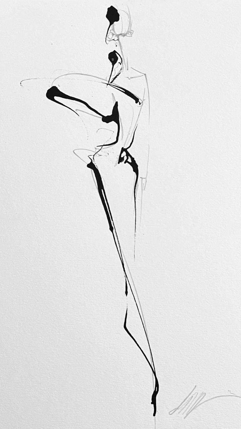 Vanish Pose 1 Drawing by Jad Racha | Saatchi Art