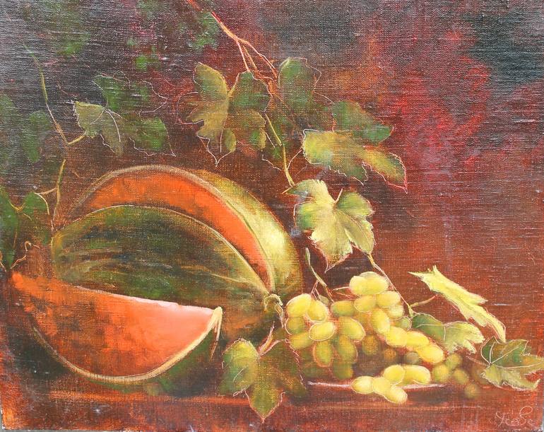 red still life Painting by Olga Usova | Saatchi Art