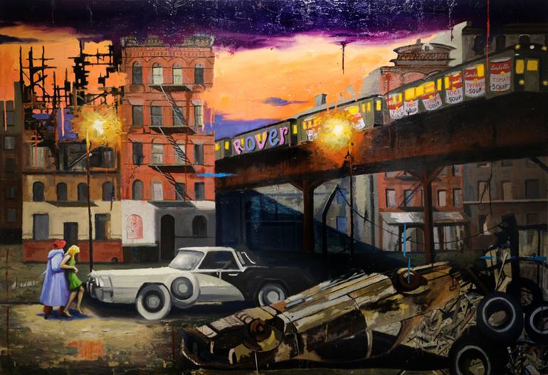 Bronx Bombers Painting by Anthony Feyer | Saatchi Art