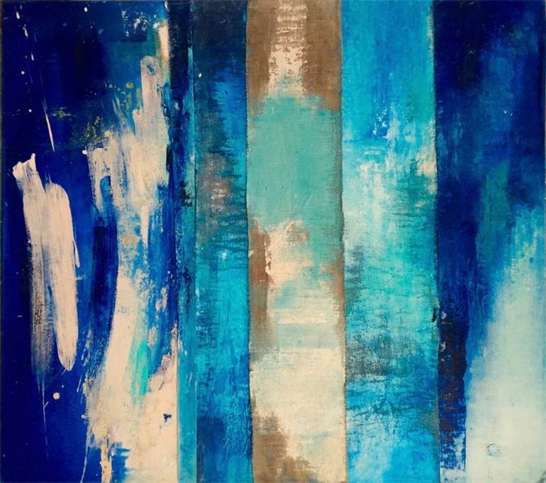Azzurra Painting by beatrice zagato | Saatchi Art