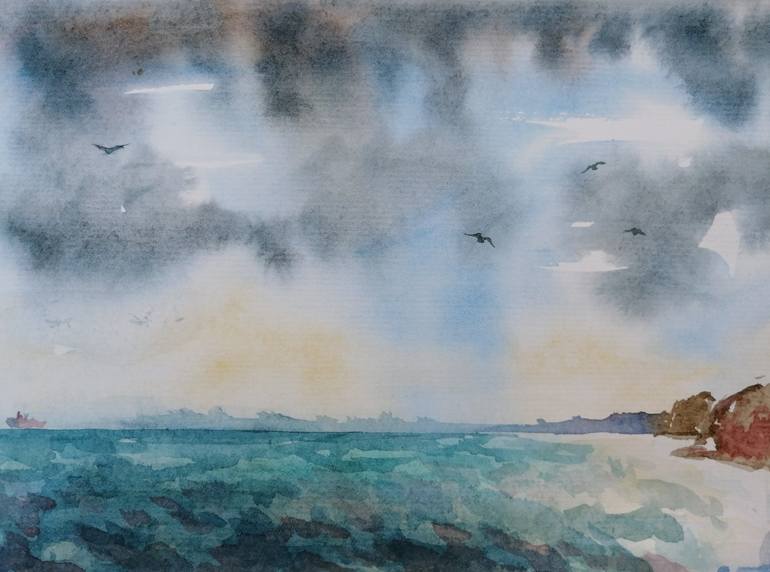 Watercolor, landscape Painting by Andrey Nesterov | Saatchi Art