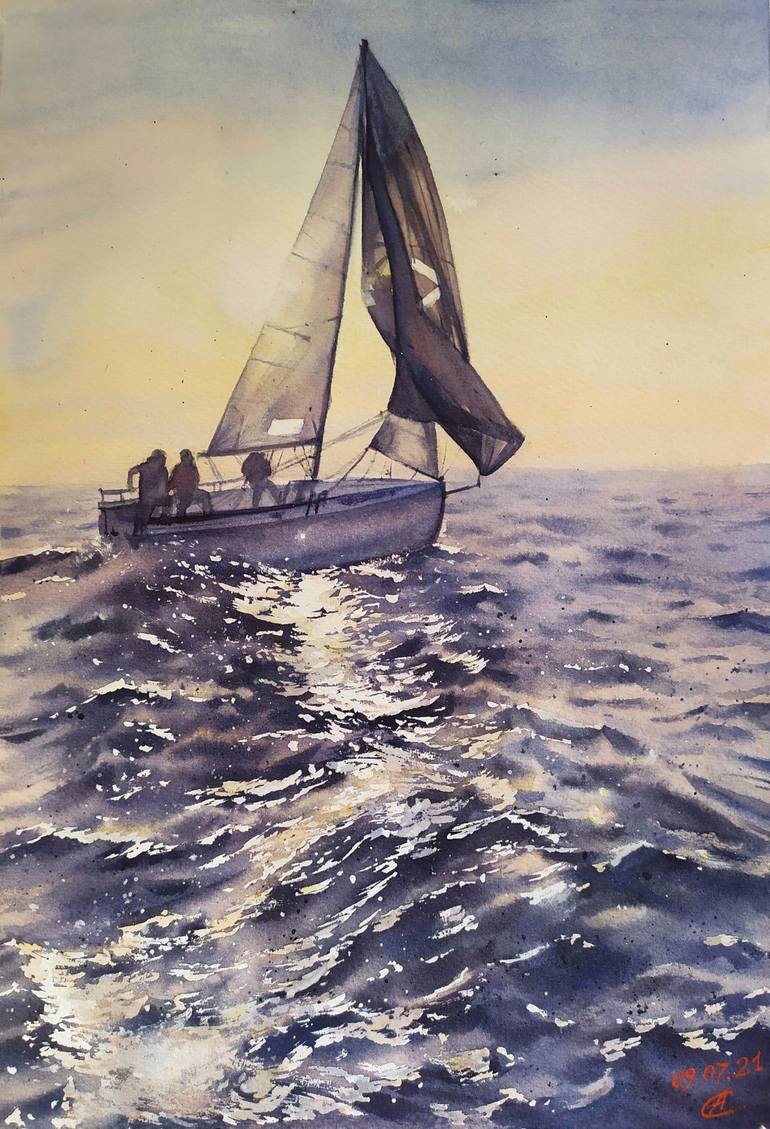 Sunny path Painting by Svitlana Oleksandrova | Saatchi Art