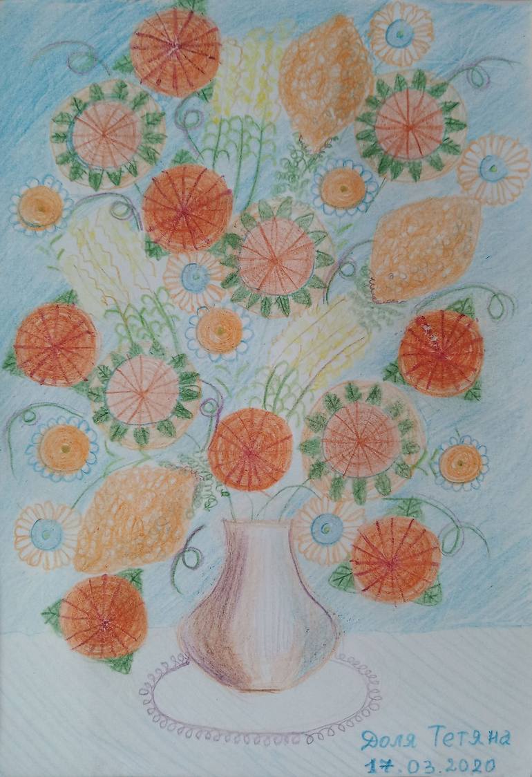 Sketch number 13 Flowers of joy, flowers of Love bright beautiful ...