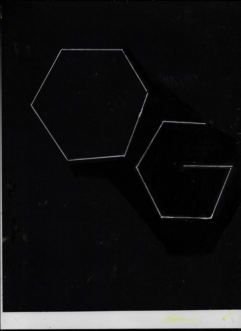 Two Hexagons by Baryon Octet 9 Drawing by David Lane | Saatchi Art