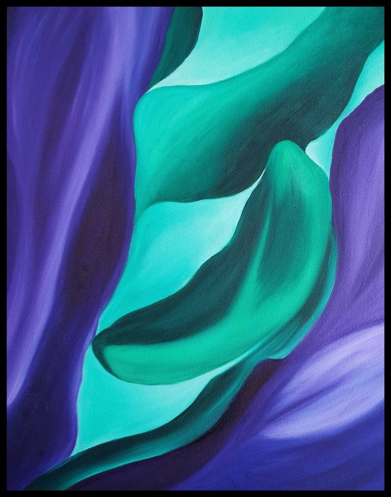 Heart of a flower Painting by Olha Matushevska | Saatchi Art