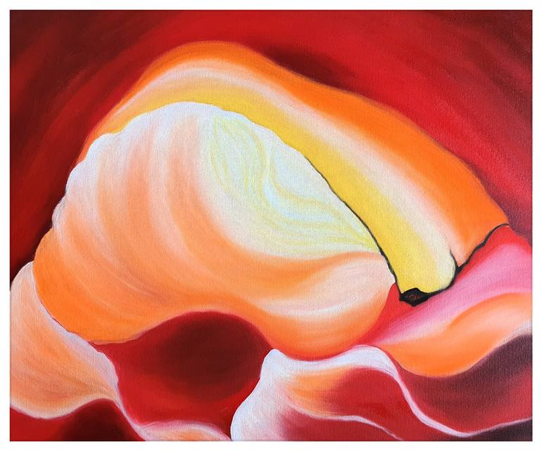 Warm-shaded Ripe Fruit Painting by Olha Matushevska | Saatchi Art