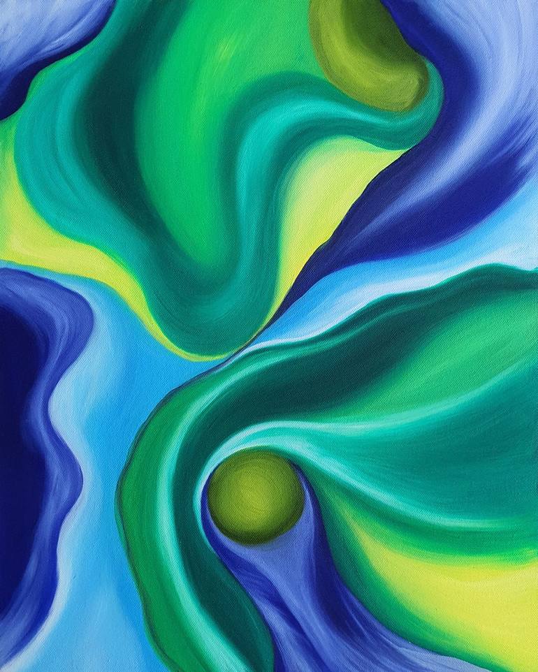 Vortex of Nostalgia Painting by Olha Matushevska | Saatchi Art